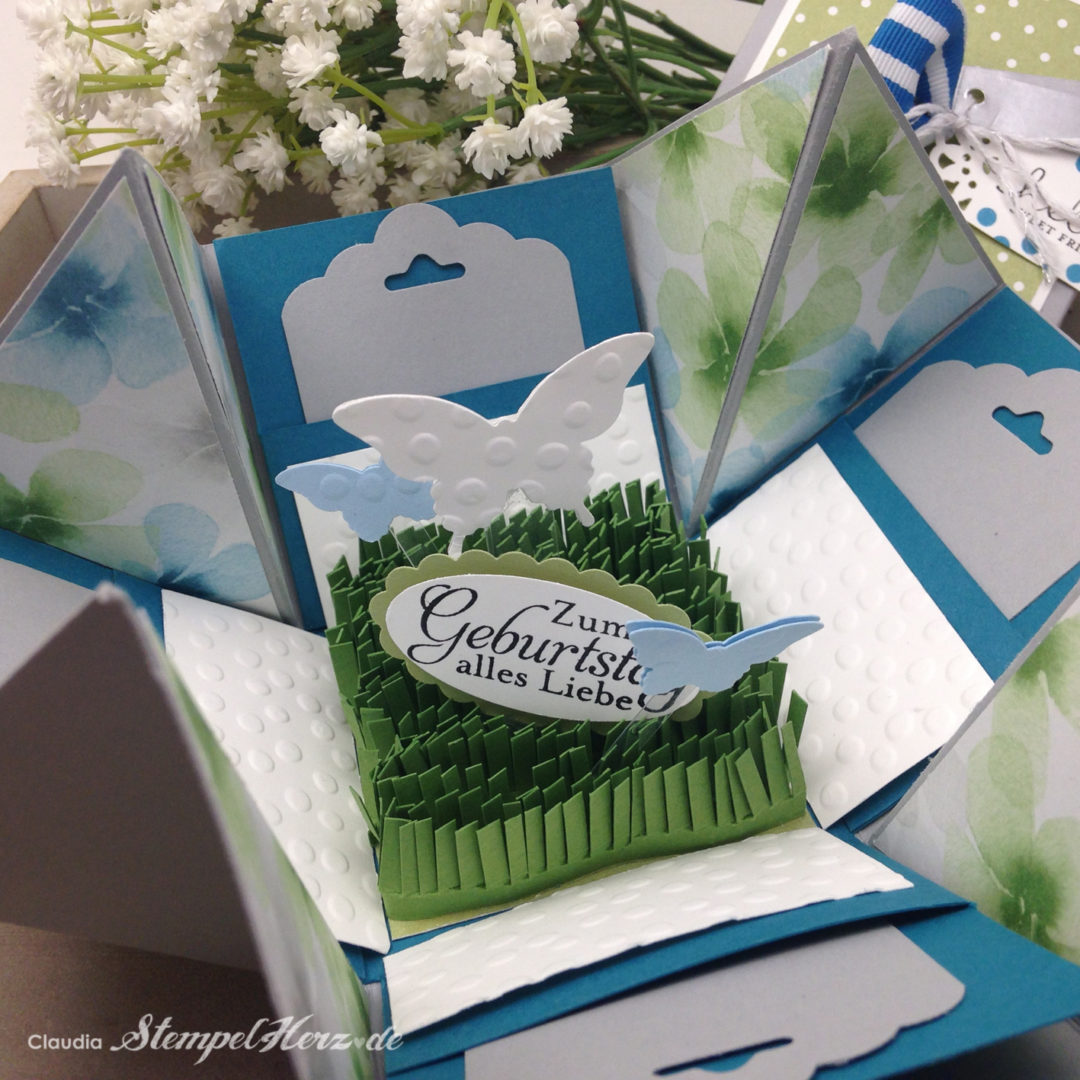 Anleitung für die Explosion Box - Stampin'Up! mit Stempelherz